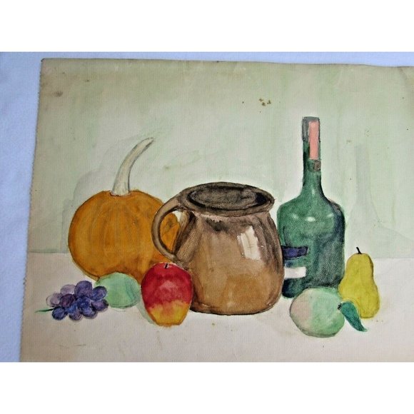 Art | Vintage Still Life Watercolor Food Tabletop 31542 Susan Wohl ...